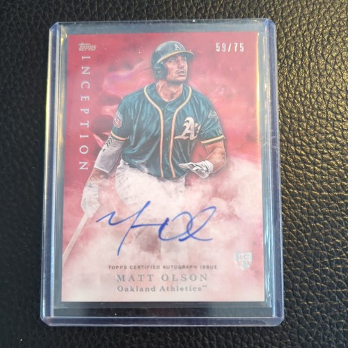 Matt Olson Inception Autographed RC /75 MVP/HOF 🔥🔥🔥 | eBay