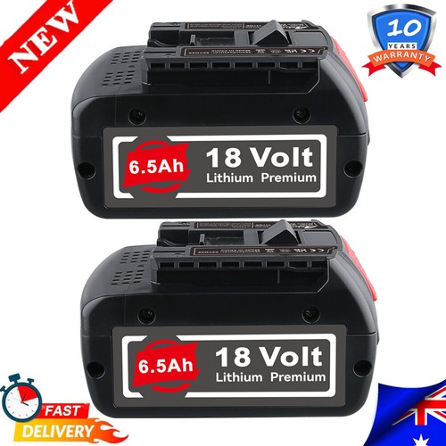 2X For Bosch 18V 6.5Ah Lithium-Ion Battery Professional GBA BAT609 ...