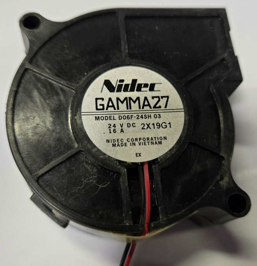 Lot of 2 Fans Nidec GAMMA27 D06F-24SH 03 24V DC .16A 2*19G1 | eBay
