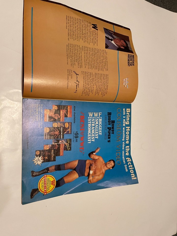 WWF 1985 Wrestling Program Magazine 130 ANDRE elizabeth wwe MERCHANDISE ...