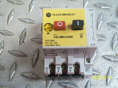 Allen Bradley 140-MN-0400 Manual Starter 2.4 to 4 Amp W/ 140-A10 FREE ...
