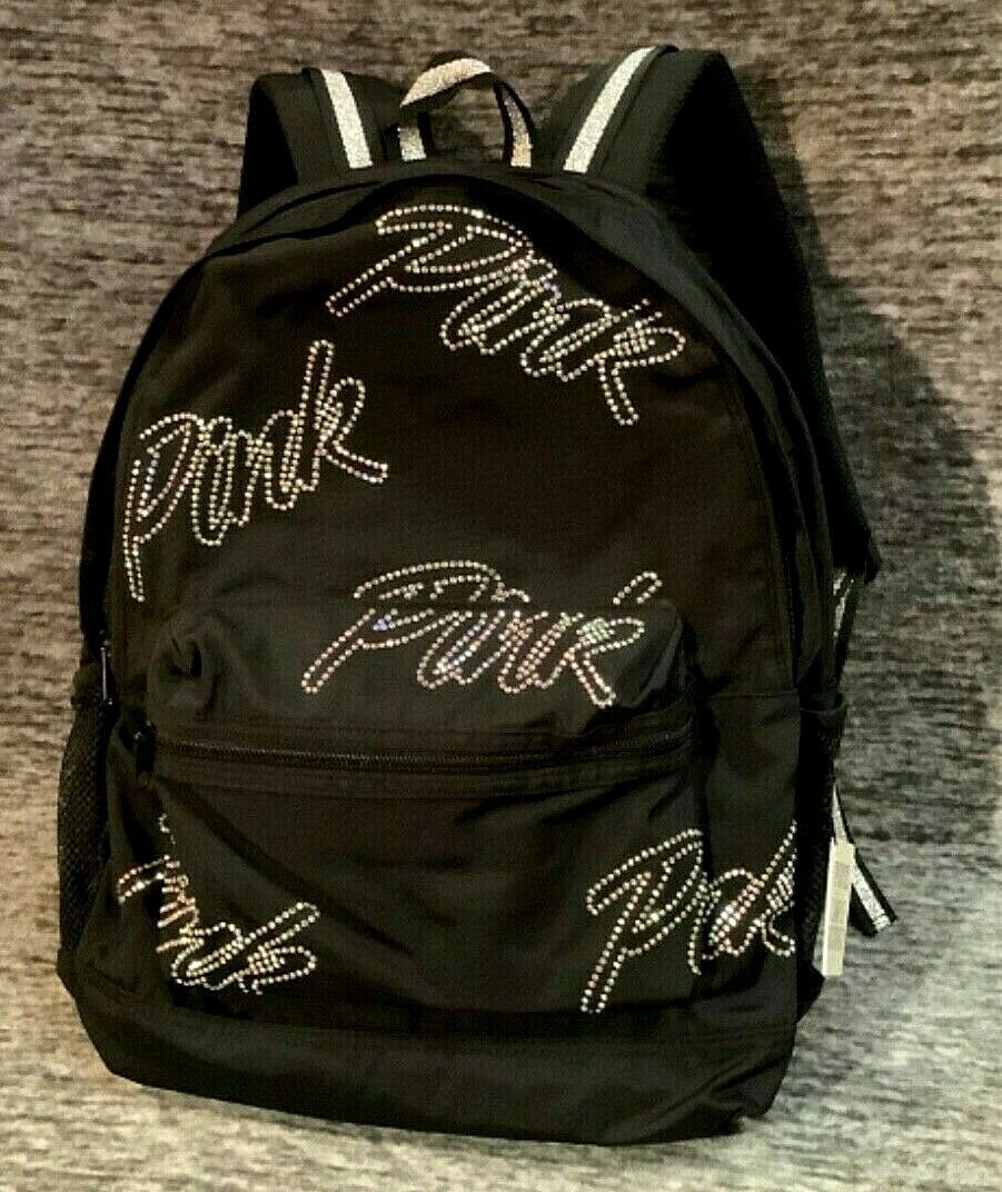 Victoria's Secret Pink Bling Iridescent Rhinestone Campus Backpack ...
