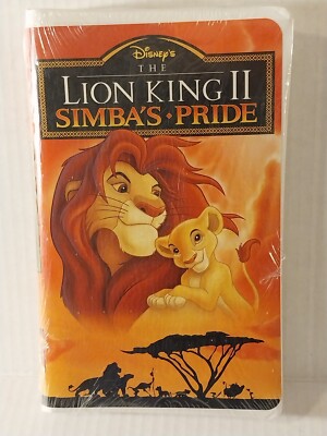 The Lion King II Simba's Pride VHS Tape 📼 Cartoon Movie Clamshell Case ...
