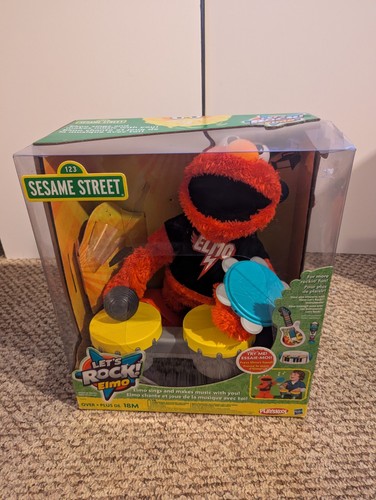 Sesame Street Let's Rock! Elmo 2011 Playskool Hasbro Elmo Sings Six ...