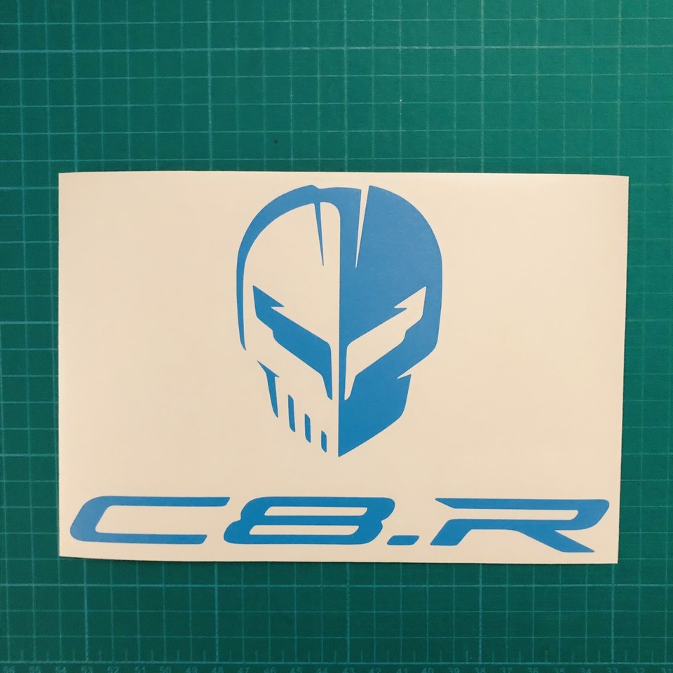 C8 Corvette Racing Jake Skull Frunk Decal Sticker Stingray HTC Z51 Z06 ...