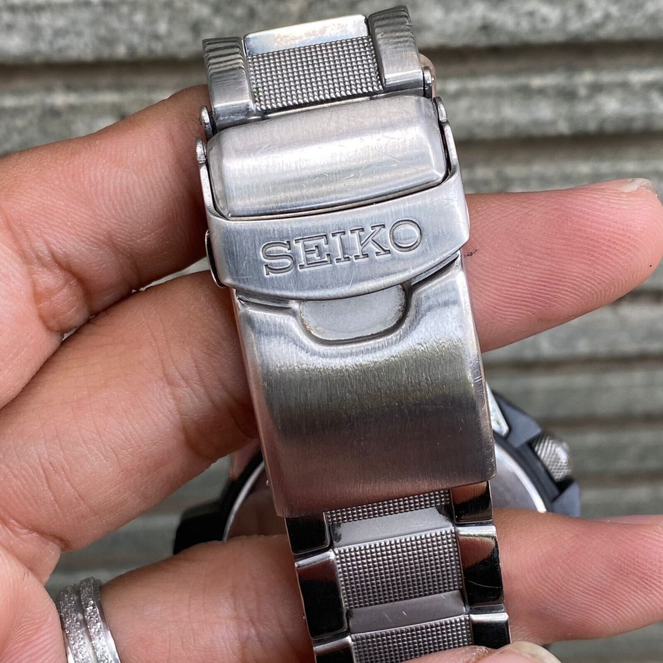 RARE Seiko 5 Sport Atlas Map Meter Automatic Black Dial Men Watch ...