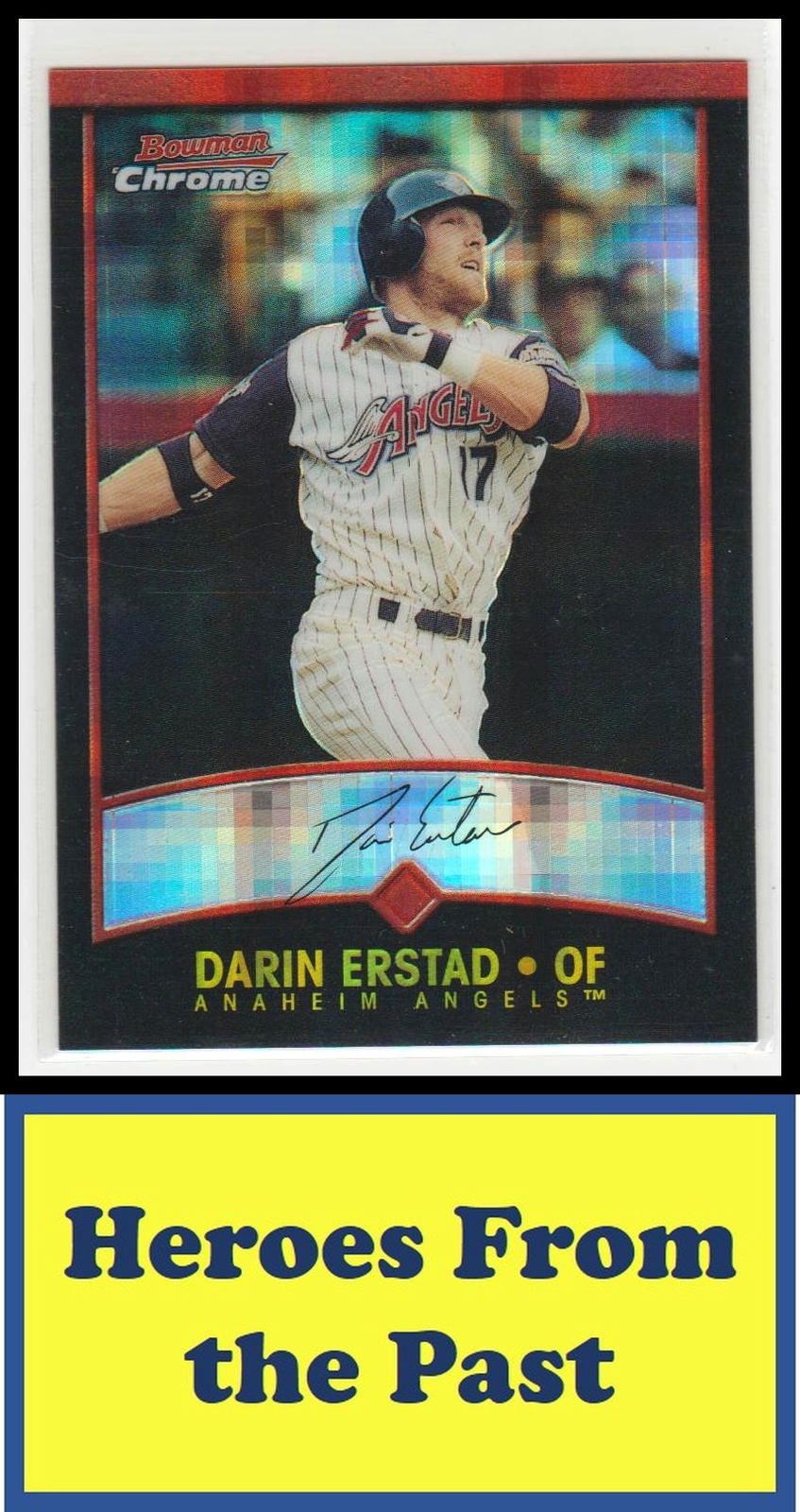 2001 Bowman Chrome X-Fractors #10 Darin Erstad 062-S | eBay