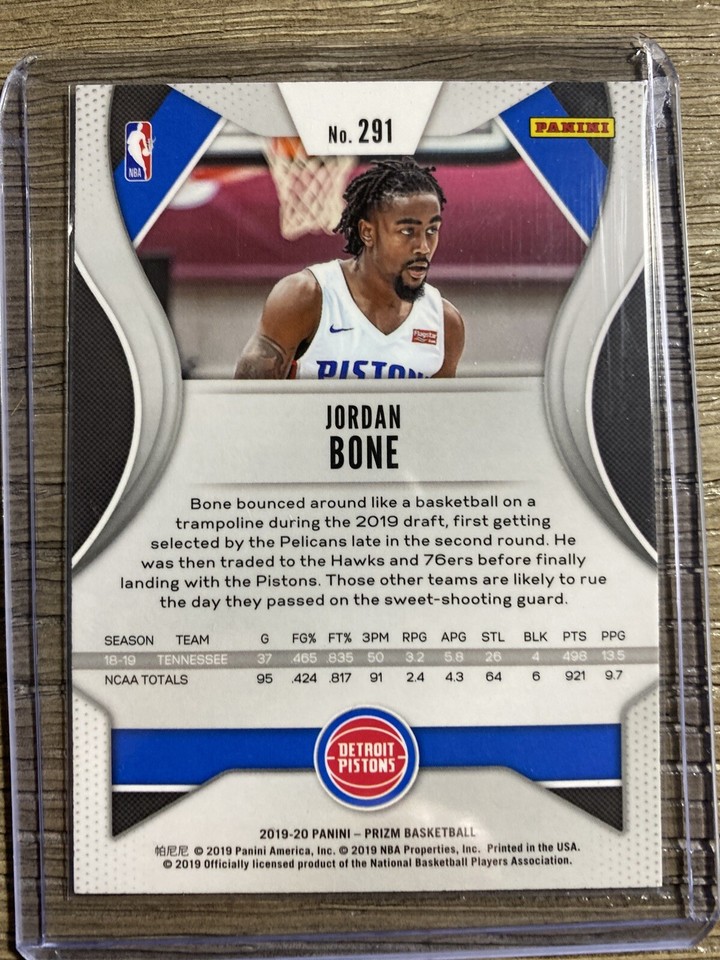 2019-2020 Panini Prizm Jordan Bone RC #291 Pistons | eBay