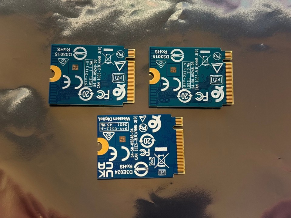 1x 512GB, M.2 2230 NVMe SSD Festplatte Western Digital PC SN530 Gen3x4 ...