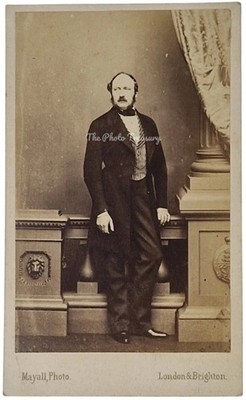 CDV PRINCE ALBERT ROYALTY PHOTO ANTIQUE BY MAYALL OF LONDON & BRIGHTON ...