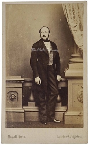 CDV PRINCE ALBERT ROYALTY PHOTO ANTIQUE BY MAYALL OF LONDON & BRIGHTON ...