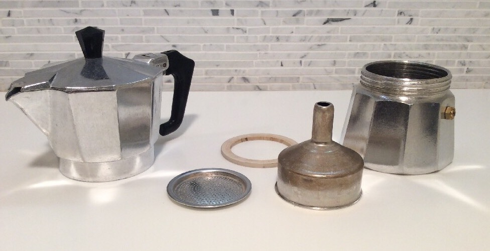 Pezz Etti Italian Coffee Cafe Espresso Maker Stove Top Vintage Italy 4 ...