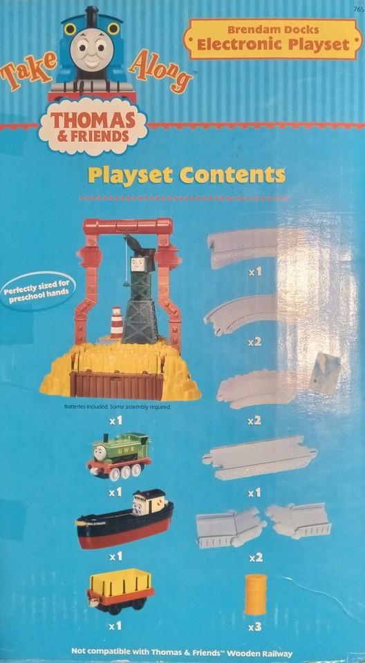 TAKE ALONG THOMAS Brendam Docks Electric Playset brand New in box RARE ...