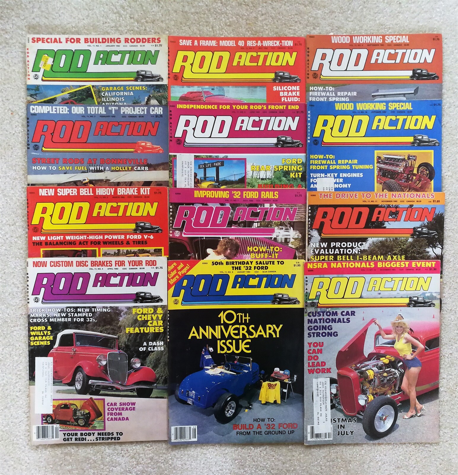 Rod Action Magazine 1982 - The Complete Year Set - All 12 Issues | eBay
