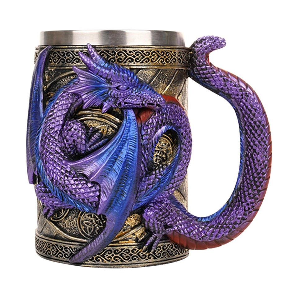 Medieval 3D Dragon Beer Mug Game Tankard Coffee Cup Wine Glass Mugs ...