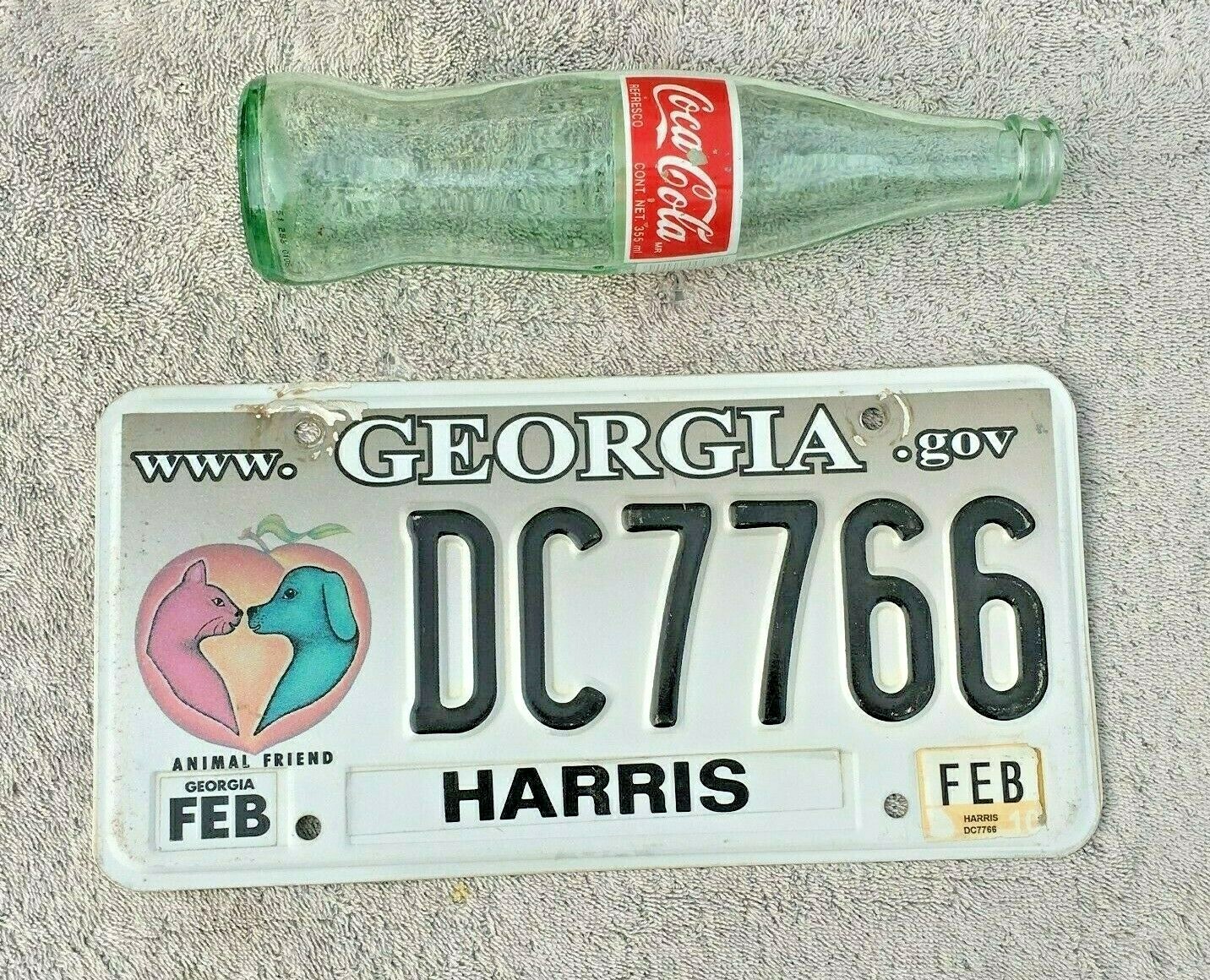 Georgia (ANIMAL FRIENDLY) License Plate Tag # DC7766 HARRIS County ...