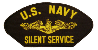 U.S. NAVY SILENT SERVICE Gold Dolphin Submarine PATCH - Veteran Owned ...