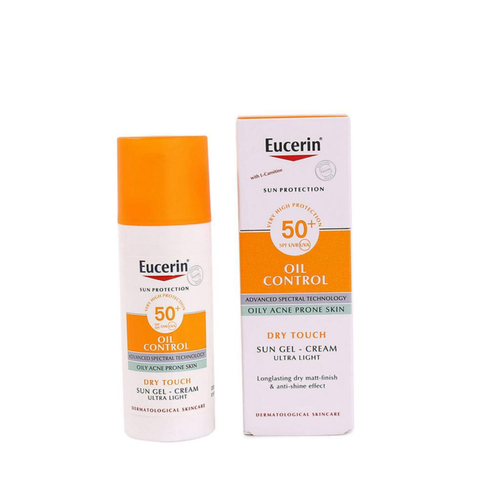 Eucerin Sun Protection Oil Control Tinted Medium Sun Gel Cream SPF50 ...