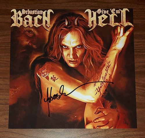 Sebastian Bach Skid Row Signed Autographed 12x12 Photo Authentic Proof ...