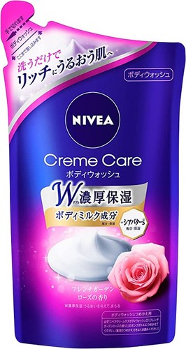KAO NIVEA Cream Care Body Wash French Garden Rose Fragrance Refill ...