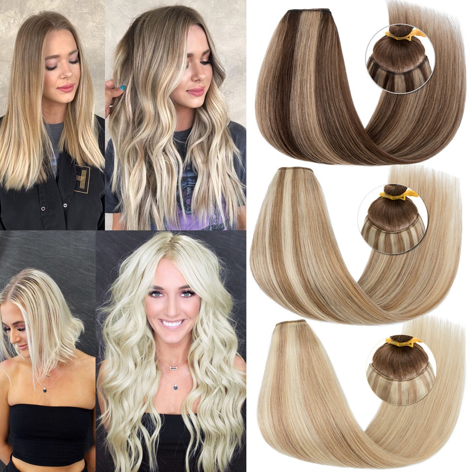 V-Part 22" One Piece U Shape THICK Clip in 100% Real Remy Human Hair ...