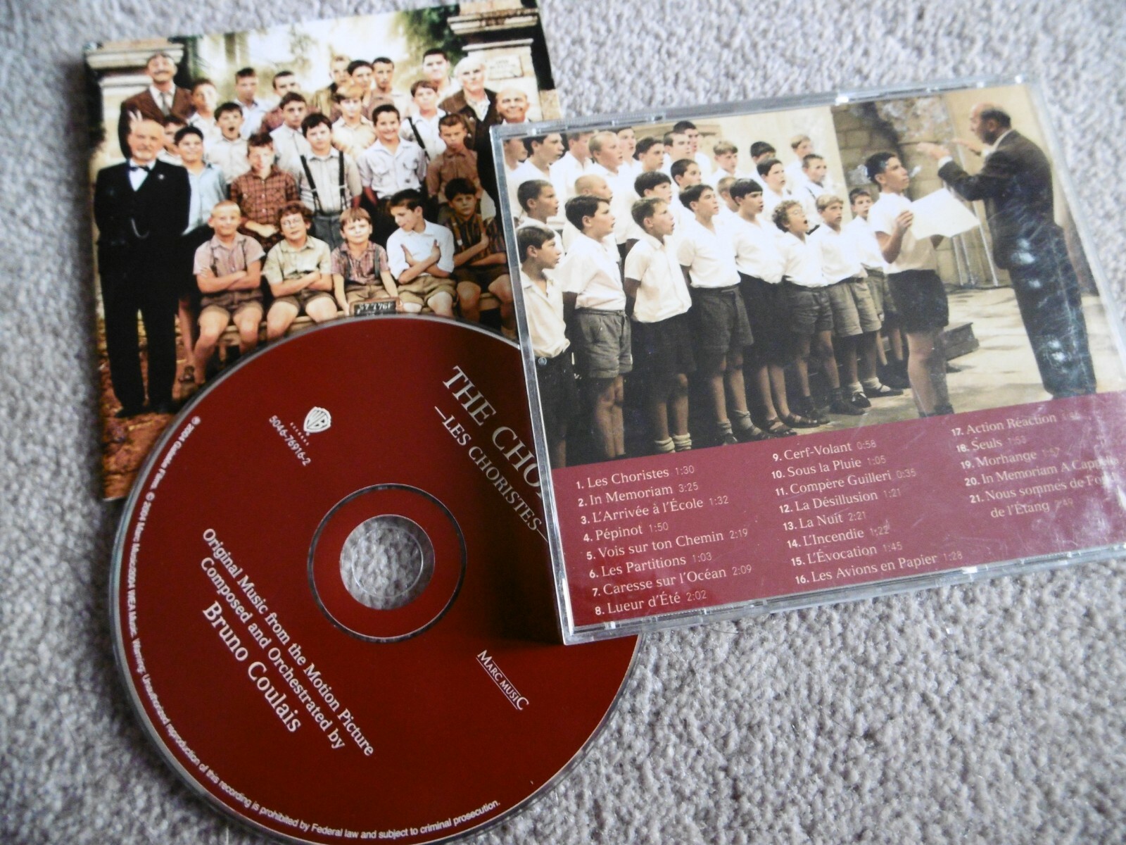 THE CHORUS CHORISTES MUSIC FROM THE MOTION PICTURE COULAIS CD WB 5046 ...