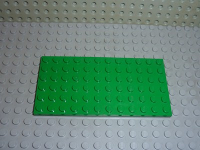 LEGO Plaque Plate 6x12 Green ref 3028 Set 6054/6024/6040/6041/5936/6246 ...