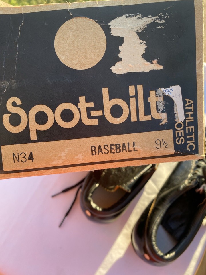 Spot-Bilt Baseball Cleats Athletic 9.5 Shoes Kangaroo Leather NEVER ...