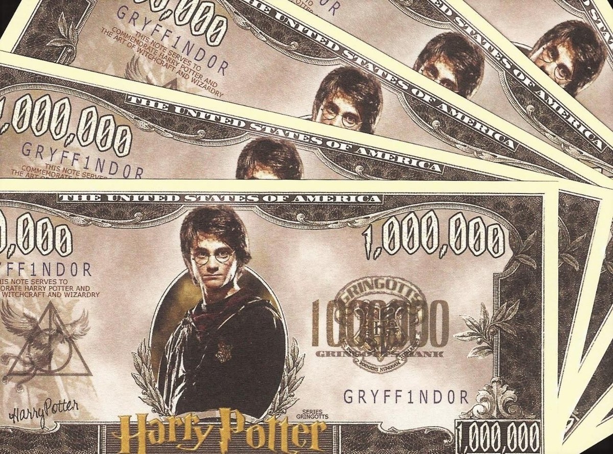 Harry Potter Paper Money Hogwarts Bookmark