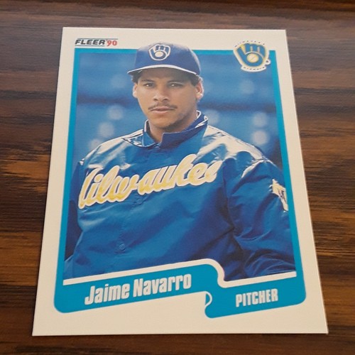 1990 Fleer Jaime Navarro Milwaukee Brewers Pitcher #331 | eBay