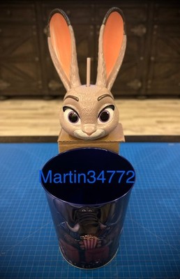 Zootopia 2 Popcorn Tin Bucket + Judy Hopps Cup Exclusive Movie ...