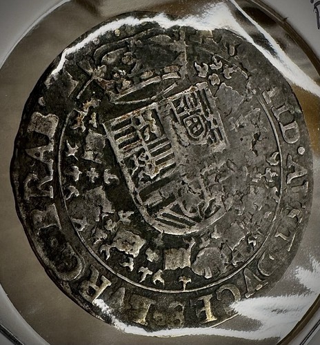 1612 Spanish Netherlands, Duchy of Brabant .875 Silver 1/4 Patagon ...