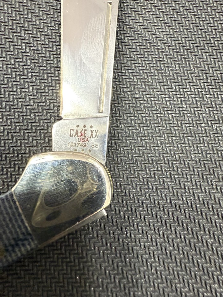 Case Knives Mini Copper lock Blue Blue Denim Canvas Laminate 6052 | eBay