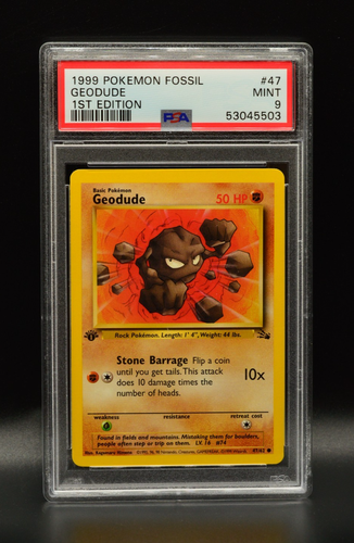 Geodude 1st Edition 1999 Pokemon Fossil #47 WOTC PSA 9 | eBay