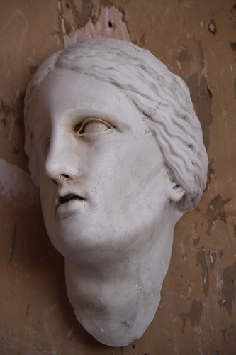 Antique Effect Niobe Portrait Mask Plaster Cast Sculpture, Handmade by ...