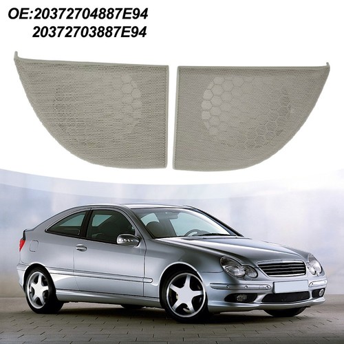 For MERCEDES Coupes Direct Fit Gray Door Speakers Grill Replacement Set ...