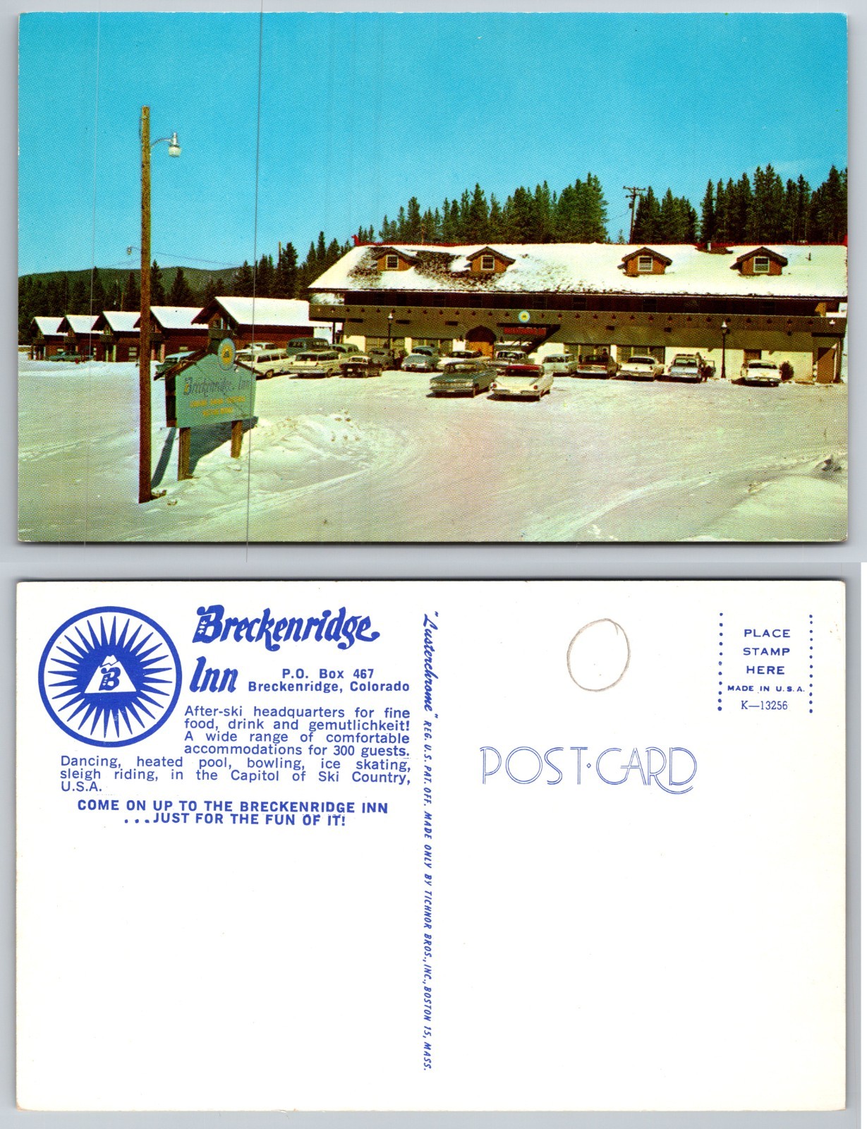 Breckenridge Inn Breckenridge Colorado Snow Postcard | eBay