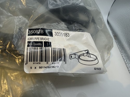 5 X Osma Soil Pipe Bracket / Clip (BLACK) 82mm 3S082B NEW | eBay UK