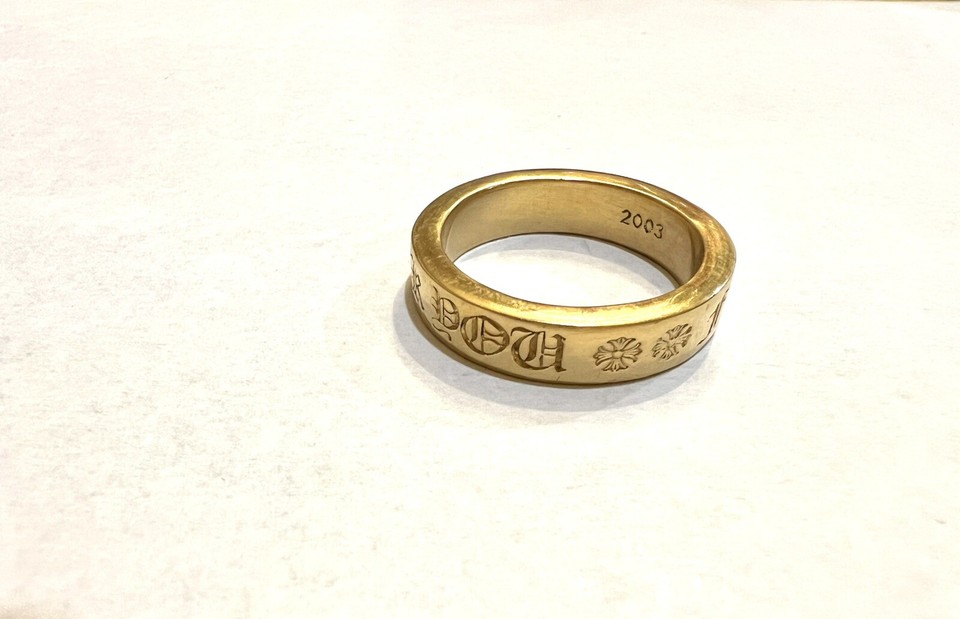 Chrome Hearts Authentic 22 K Gold signature FU ring | eBay