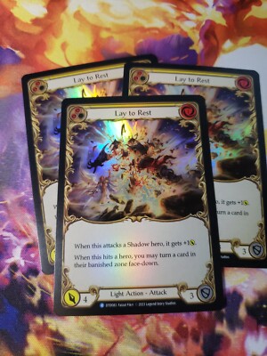 3x Lay to Rest Yellow Rainbow Foil Playset Dusk Till Dawn Flesh and ...