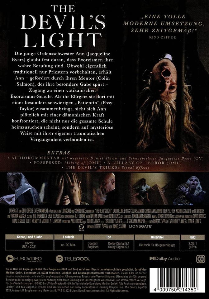 The Devil's Light (DVD) Byers Jacqueline Madsen Virginia Navarro Ben (UK IMPORT) | eBay