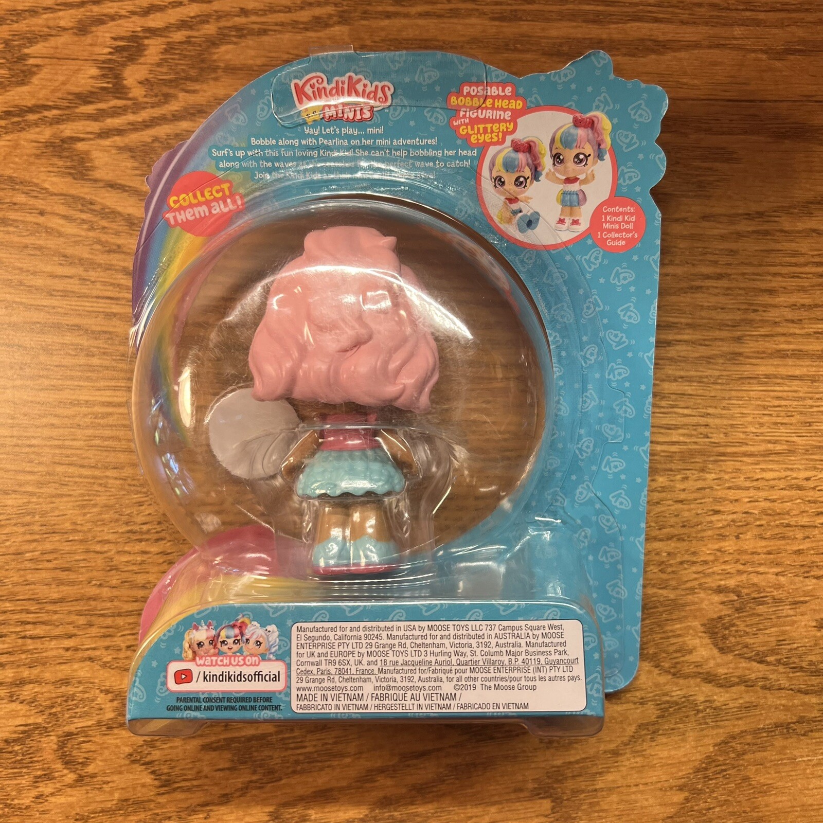 Kindi Kids Minis Bobble Doll Pearlina Figure Toy Kindikids Sparkle Eyes ...