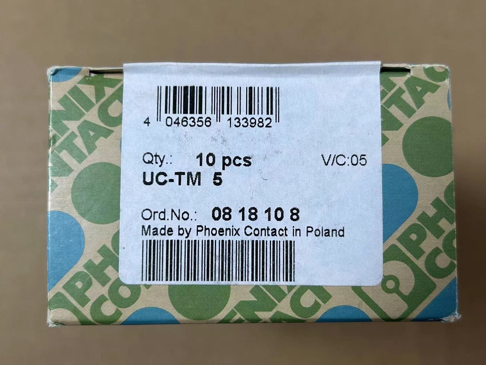 Phoenix Contact Uc-tm 5 Terminal Block Marker 0818108 *box of 8 Full/3 ...