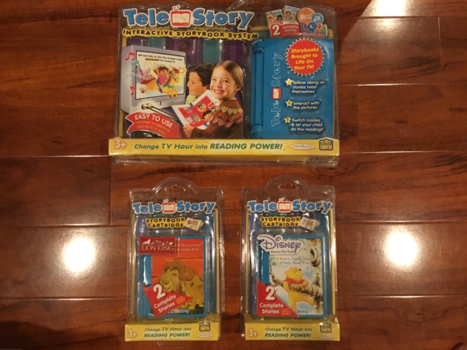 BRAND NEW TELE-STORY System 2 Dora Cartridges 2 Extra Story Cartridges ...