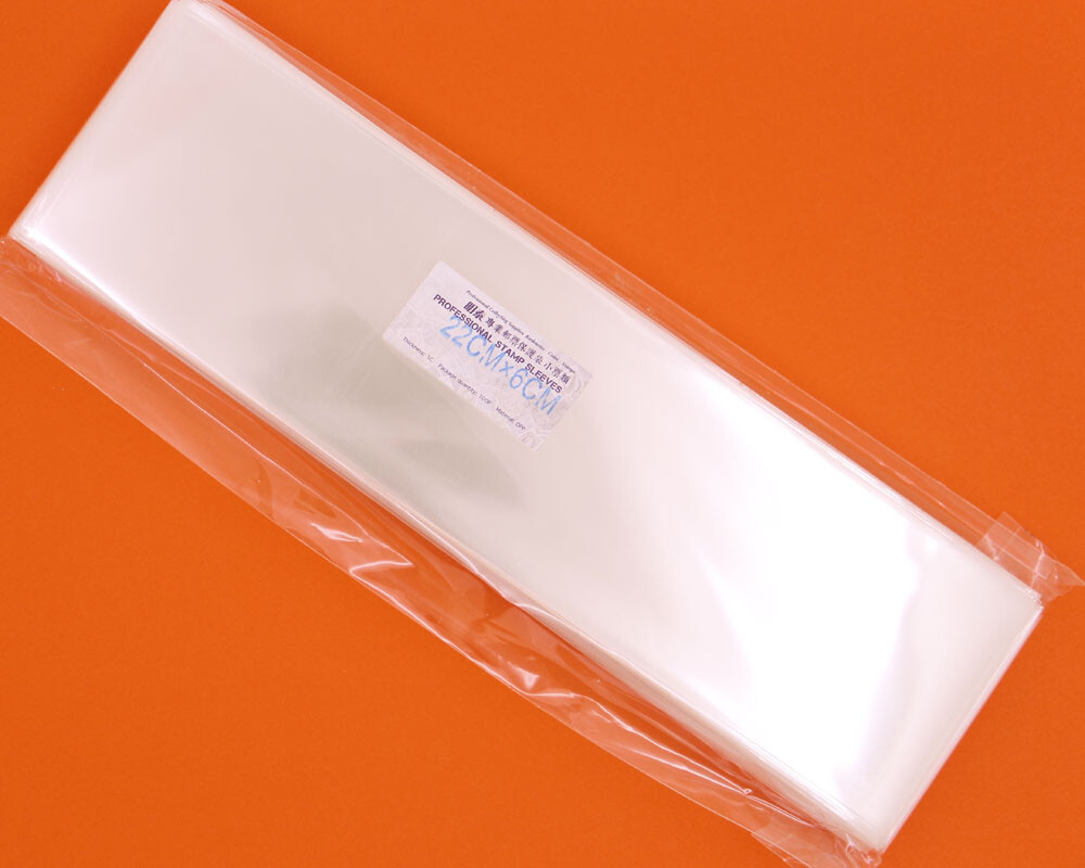 Lot 100 Pcs Professional Stamp Sleeves Holders Collection Protection ...