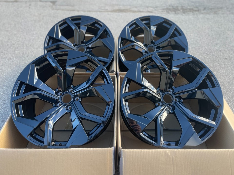 2024-2025 Volkswagen Atlas 21" Rims | 5x112 | 21x9.5 | Black | 66.6 mm ...