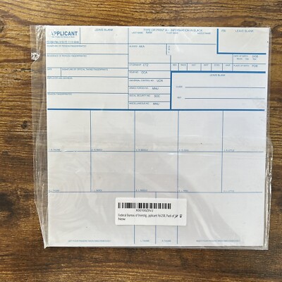 fd - 258 finger print card | eBay