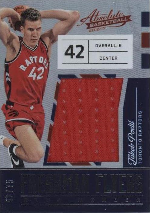 2016-17 Panini Absolute - Freshman Flyer Jumbo Jerseys Jakob Poeltl #8 ...
