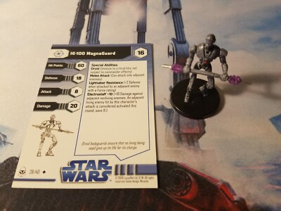Star Wars Miniatures Clone Wars 28 IG-100 MagnaGuard | eBay