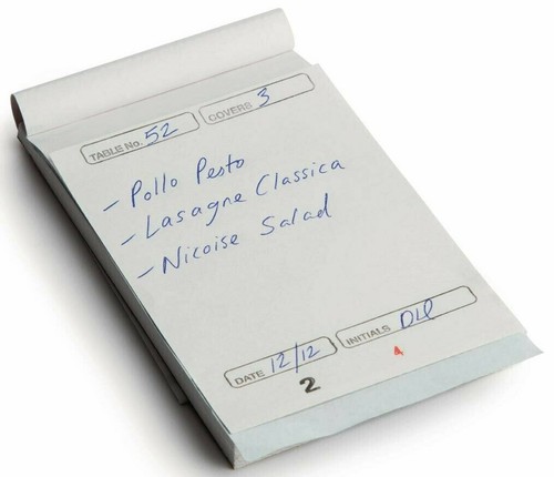 Duplicate Order Pads PAD30 Restaurant Waitress Check Food Pad 6.5" x 3. ...